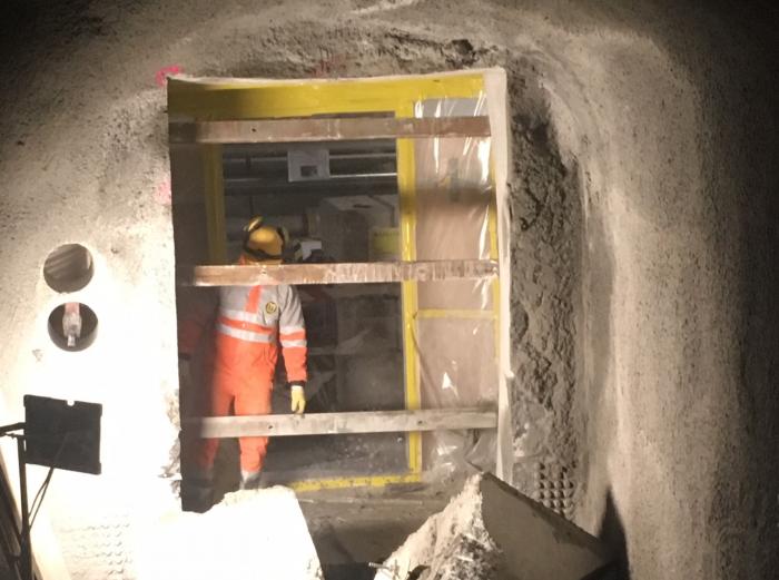 The HL-LHC underground structures and the LHC tunnel are connected ...